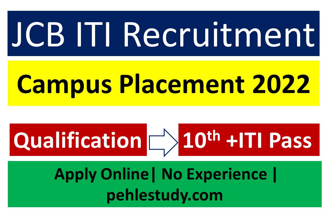 JCB Jobs in Jaipur | ITI Campus Placement 2022 - Pehle Study